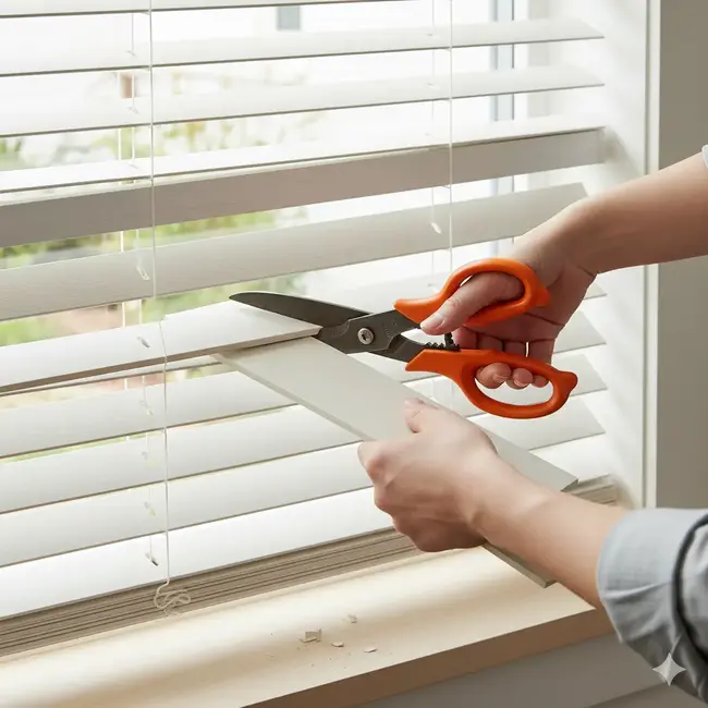 How to Cut Faux Wood Blinds That Are Too Wide - #1 Affordable Blinds | Blog